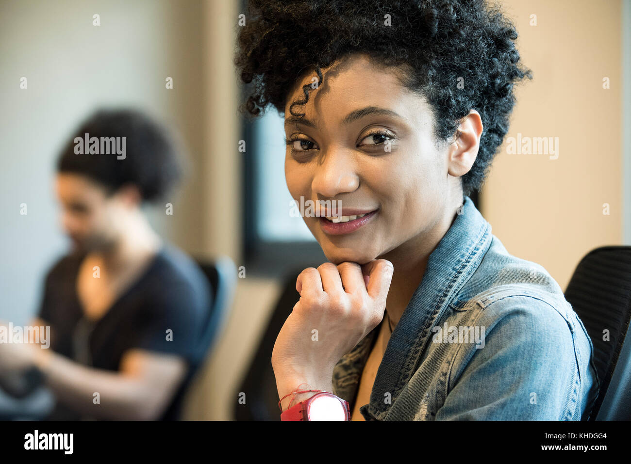 Beauty young office woman hi-res stock photography and images - Alamy