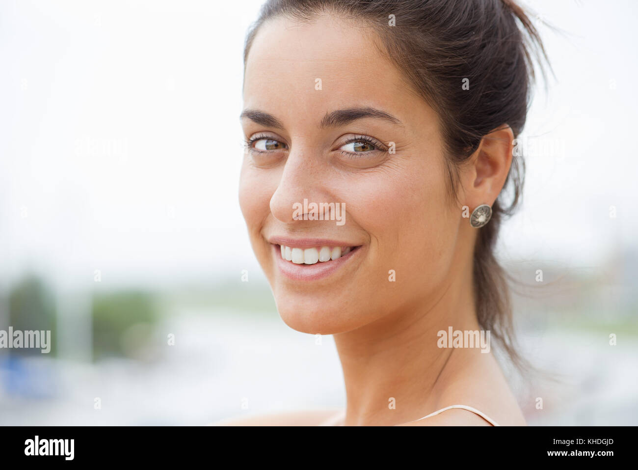 One woman positive optimist hi-res stock photography and images - Alamy