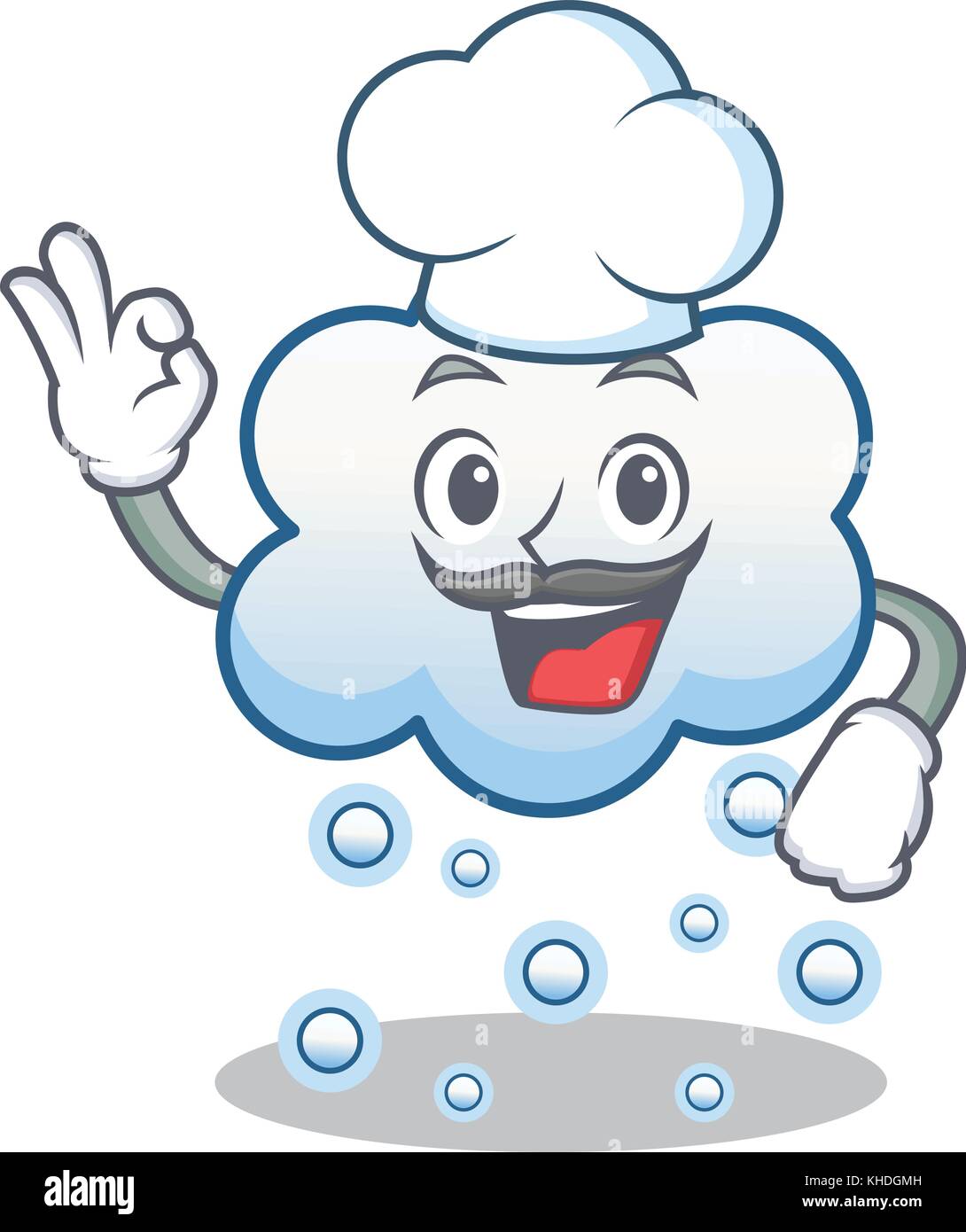 Chef snow cloud character cartoon Stock Vector Image & Art - Alamy