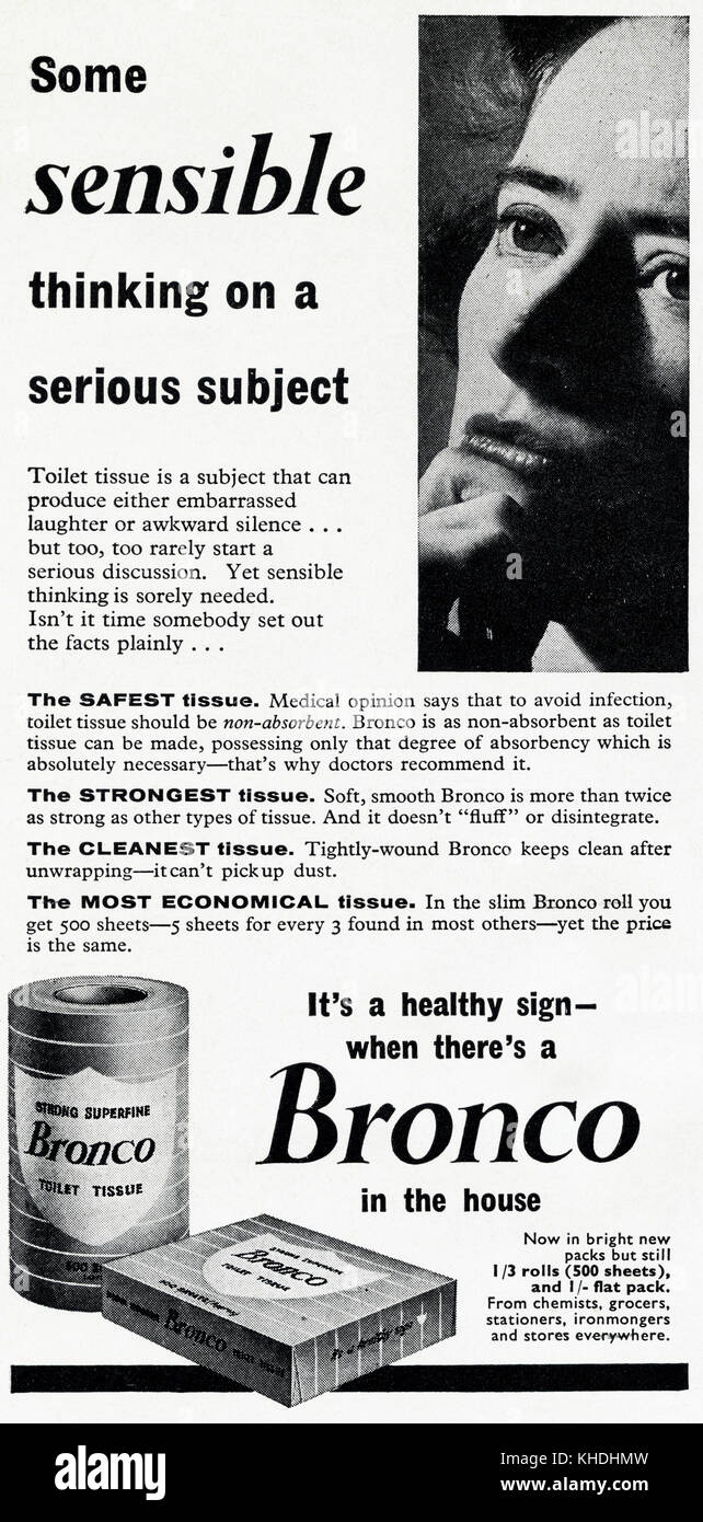 Toilet tissue 1950s High Resolution Stock Photography and Images - Alamy