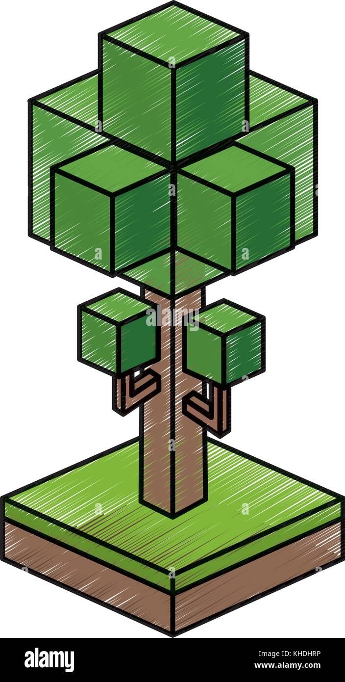 Tree of plant nature and botany theme Isolated design Vector ...