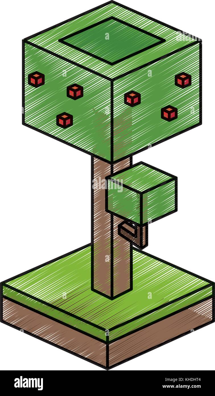 Tree of plant nature and botany theme Isolated design Vector ...