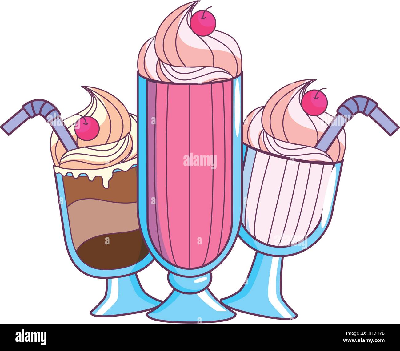 Isolated milkshake design Stock Vector Image & Art - Alamy