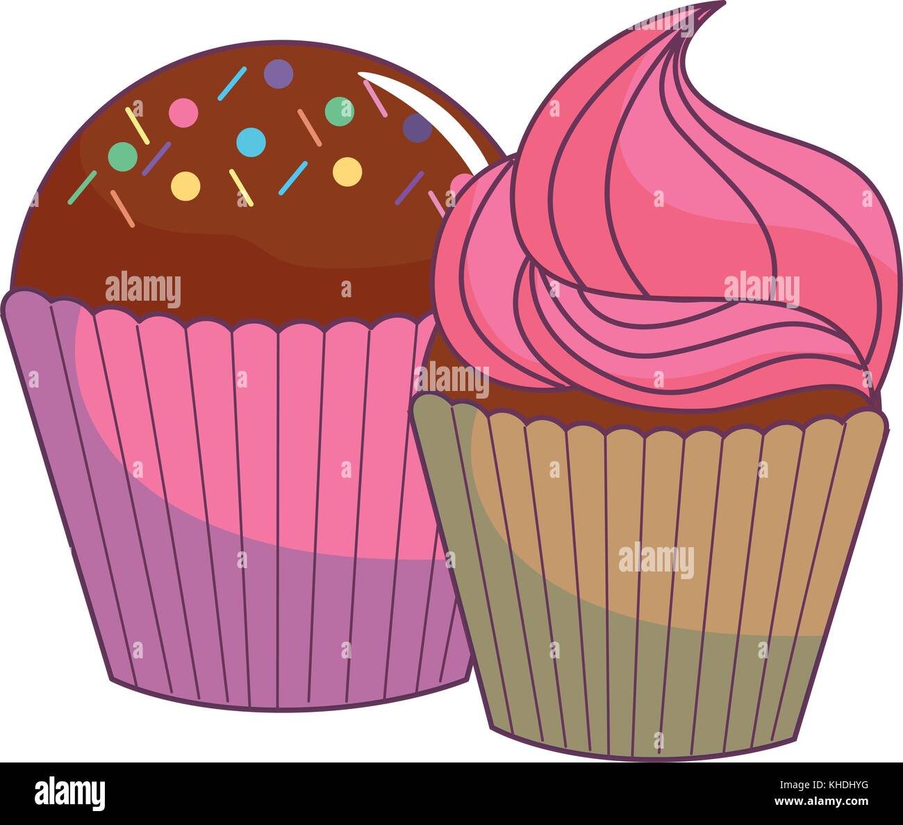 Isolated muffin design Stock Vector Image & Art - Alamy