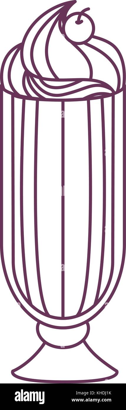 Isolated milkshake design Stock Vector Image & Art - Alamy