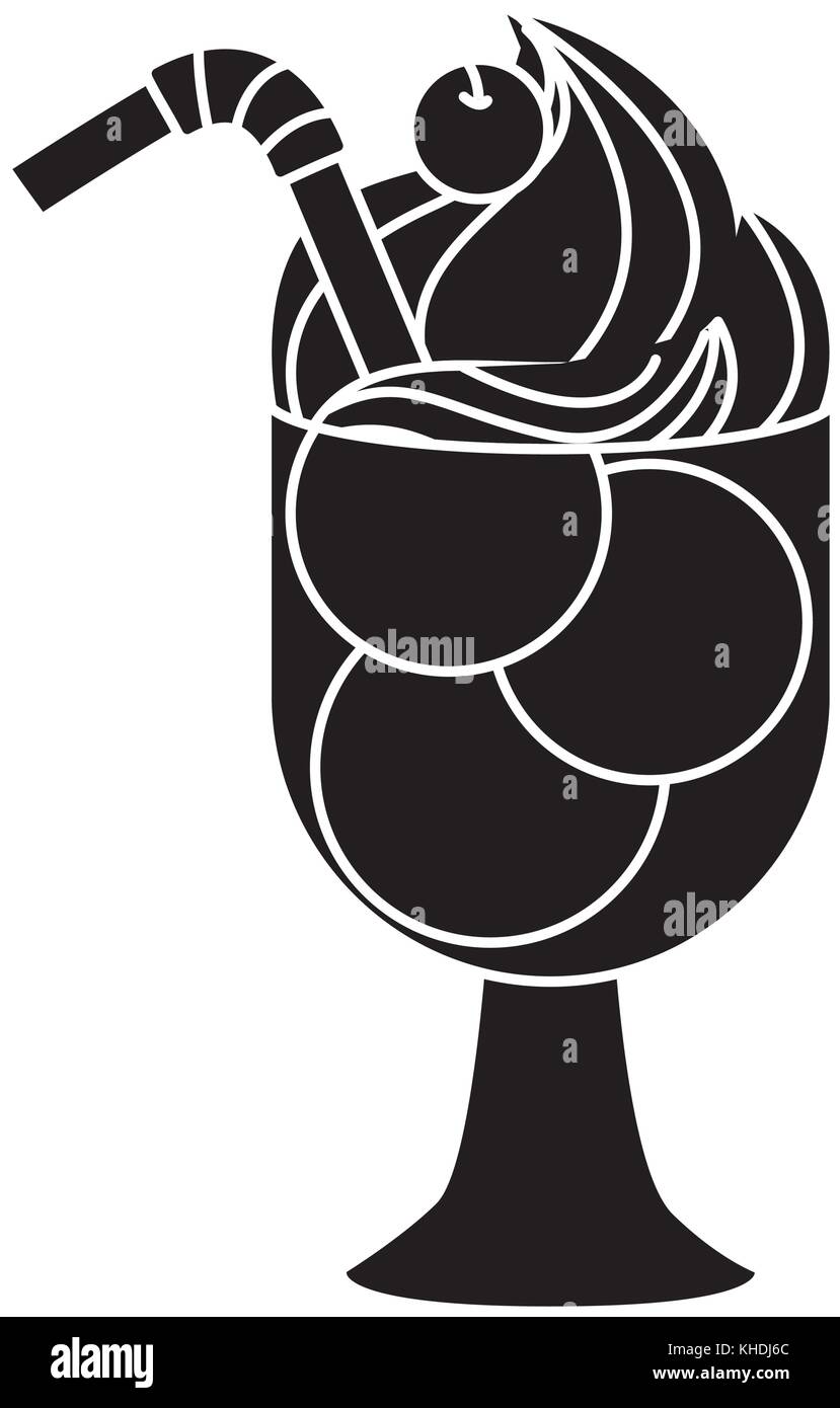 Isolated milkshake design Stock Vector Image & Art - Alamy