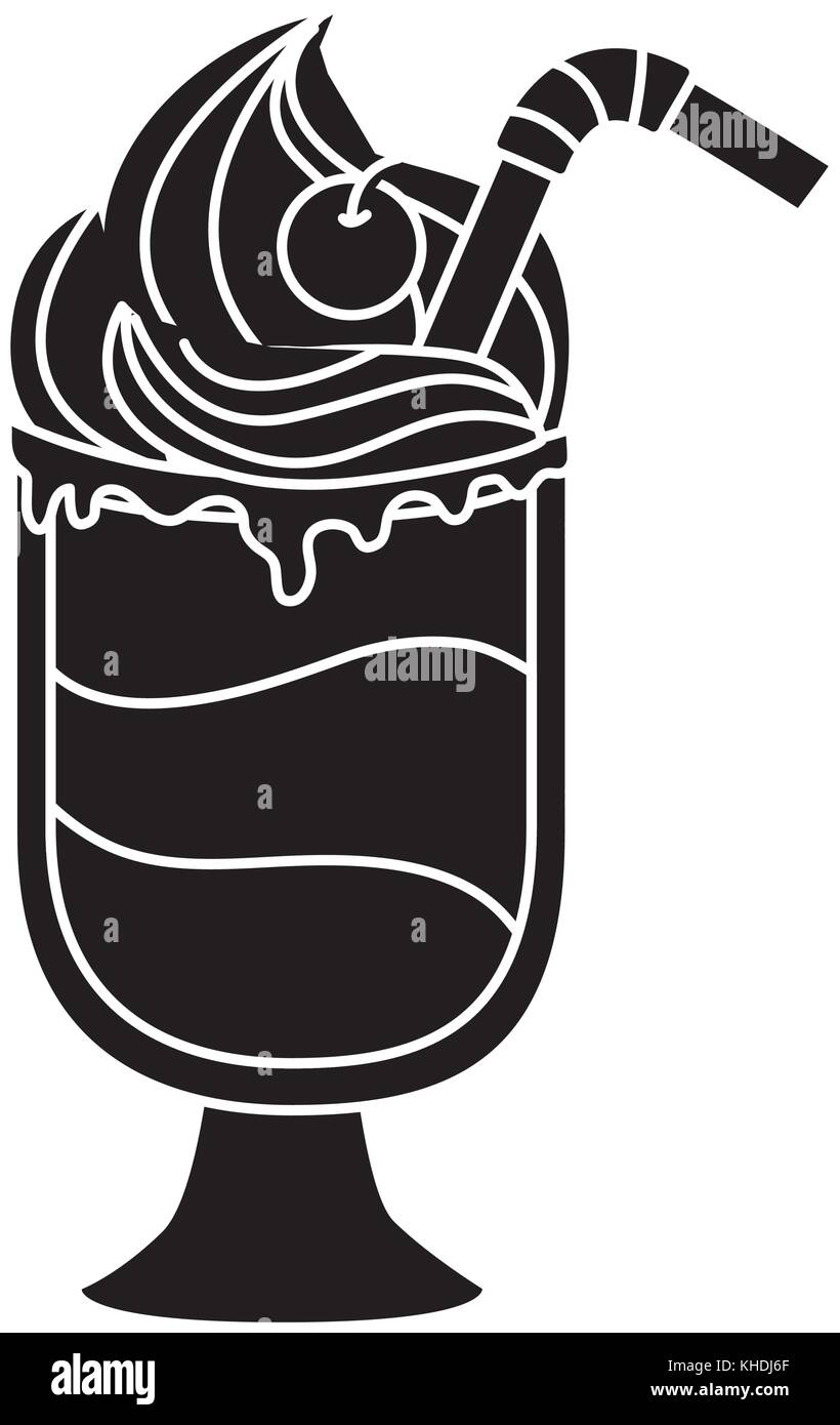 Isolated milkshake design Stock Vector Image & Art - Alamy