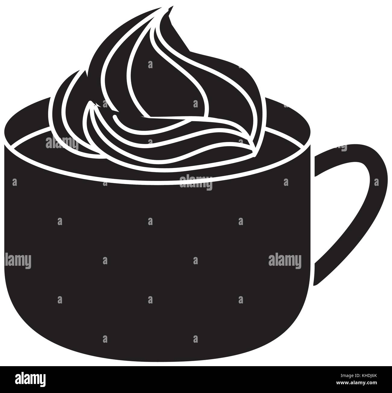 Isolated chocolate mug design Stock Vector Image & Art - Alamy