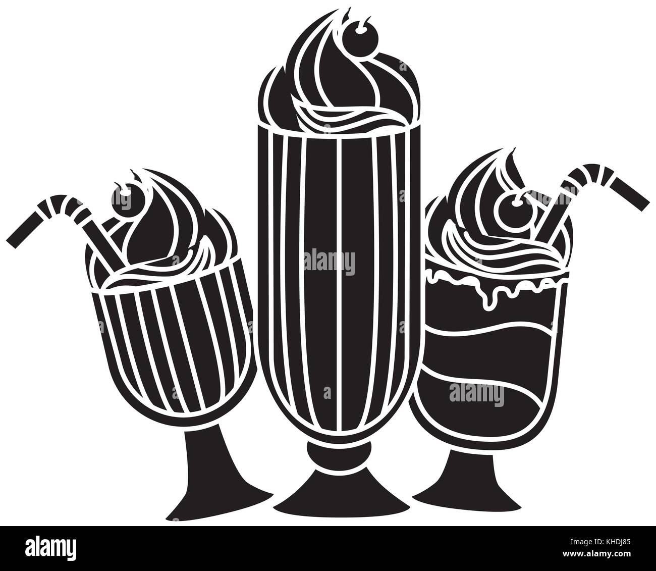 Isolated milkshake design Stock Vector Image & Art - Alamy