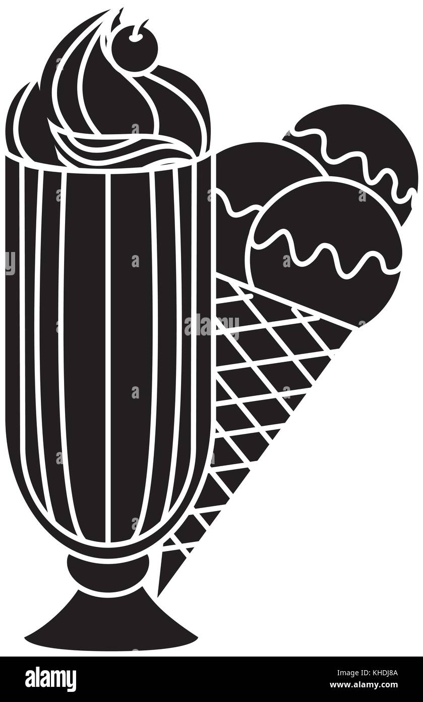 Isolated milkshake design Stock Vector Image & Art - Alamy
