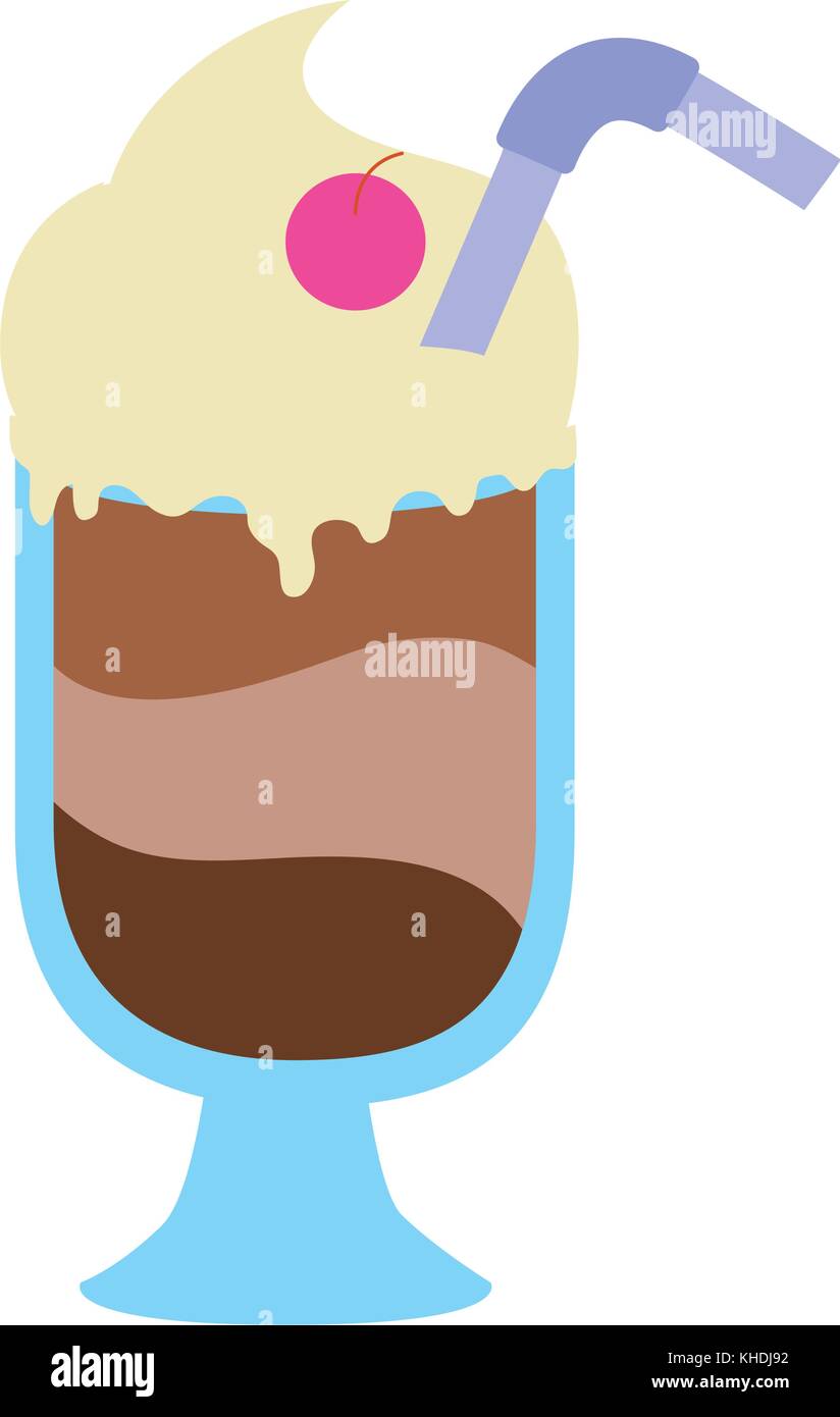 Isolated milkshake design Stock Vector Image & Art - Alamy