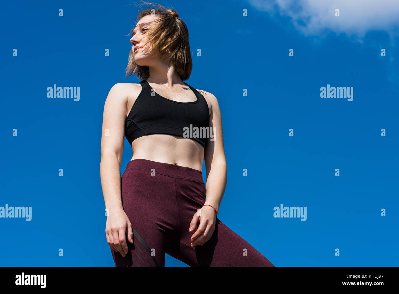 beautiful fit woman Stock Photo - Alamy