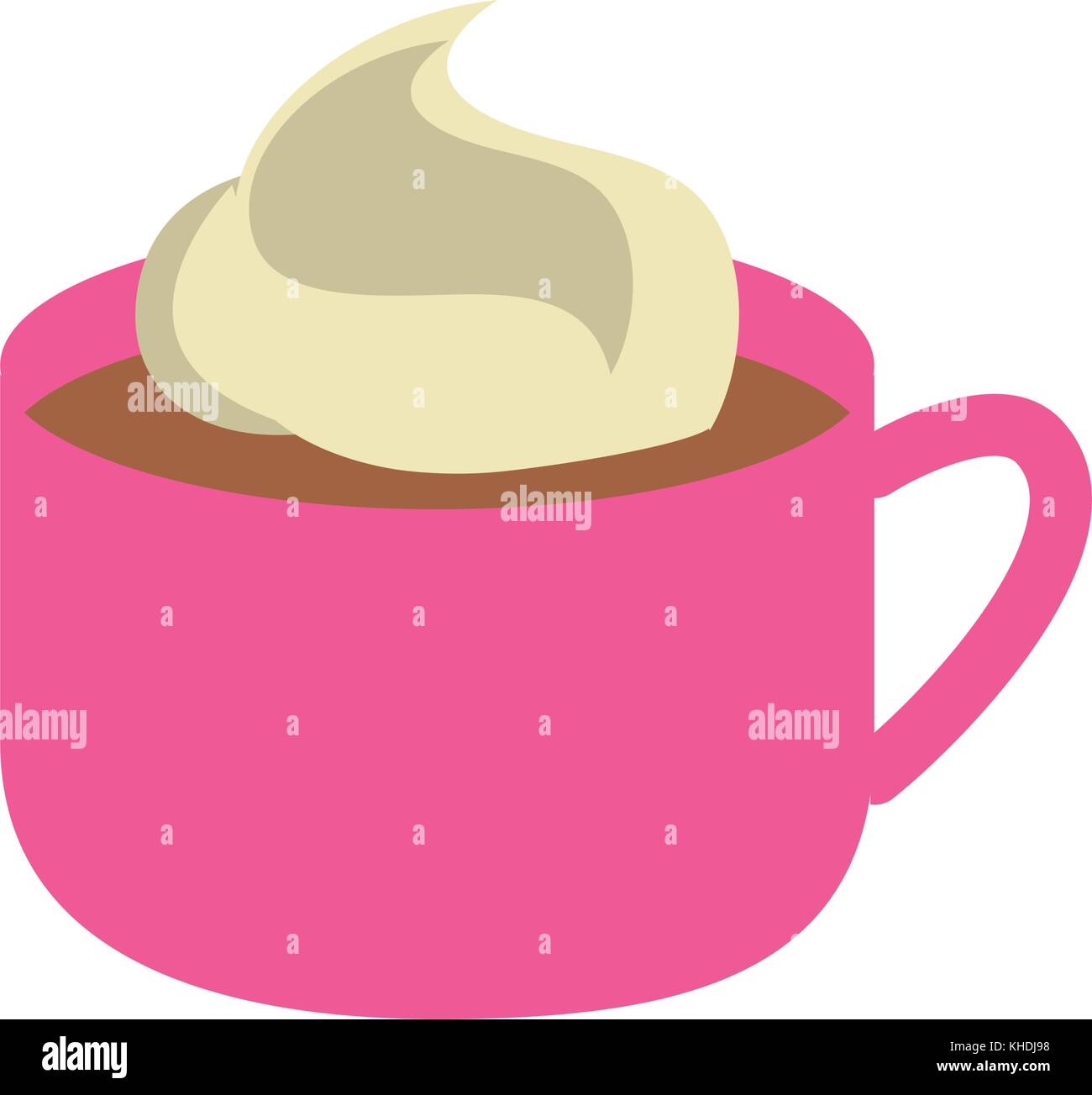 Isolated chocolate mug design Stock Vector Image & Art - Alamy