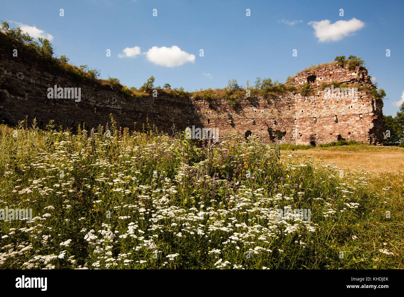 Buchach castle ruins, Ternopil oblast, Ukraine. Dating to 14th century ...