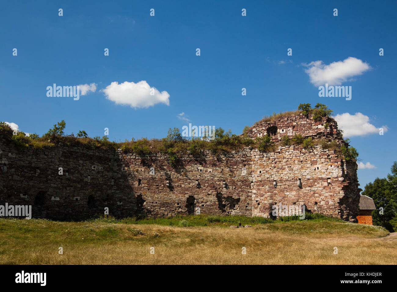 Buchach castle ruins, Ternopil region, Ukraine. Dating to 14th century ...