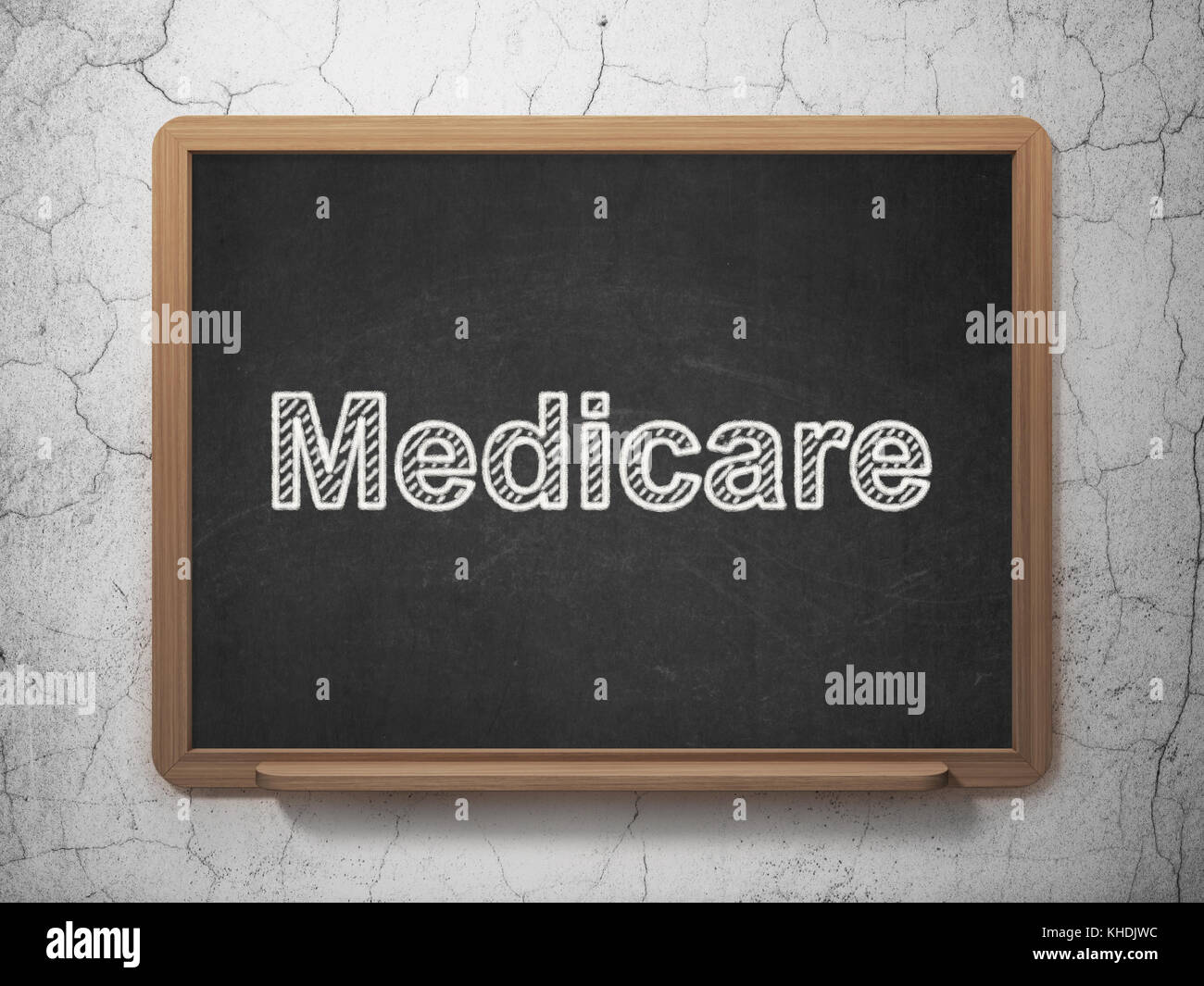 Health concept: Medicare on chalkboard background Stock Photo - Alamy