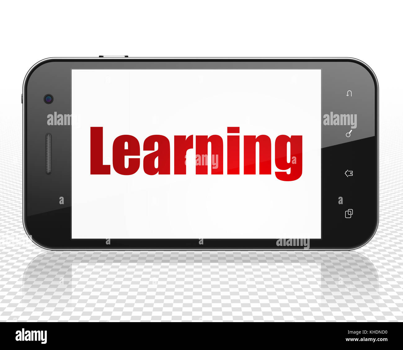 Learning concept: Smartphone with Learning on display Stock Photo - Alamy