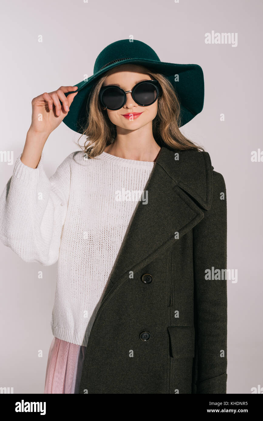 Girl in overcoat hi-res stock photography and images - Alamy