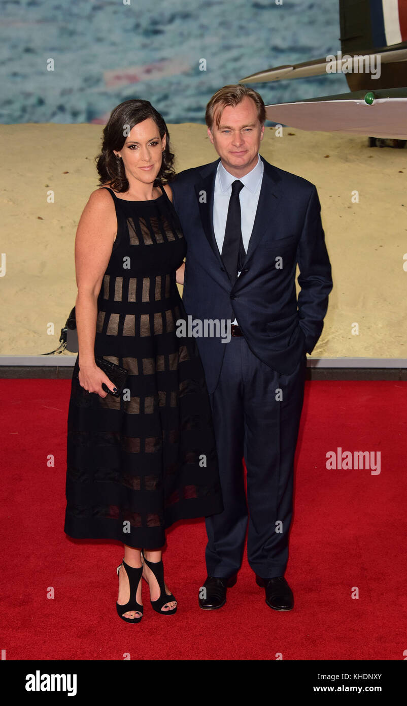 LONDON, ENGLAND - JULY 13: Emma Thomas, Christopher Nolan attends the ...