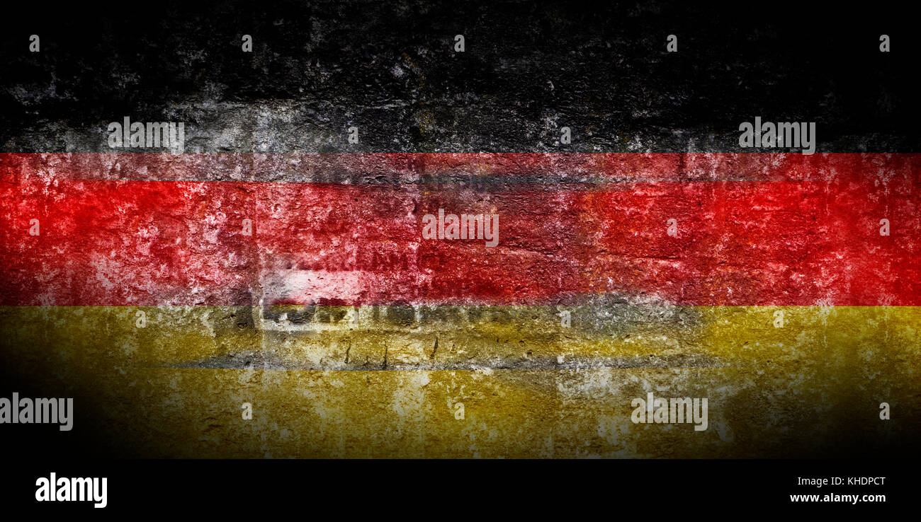 Grungy Flag of Germany on stone texture background Stock Photo - Alamy