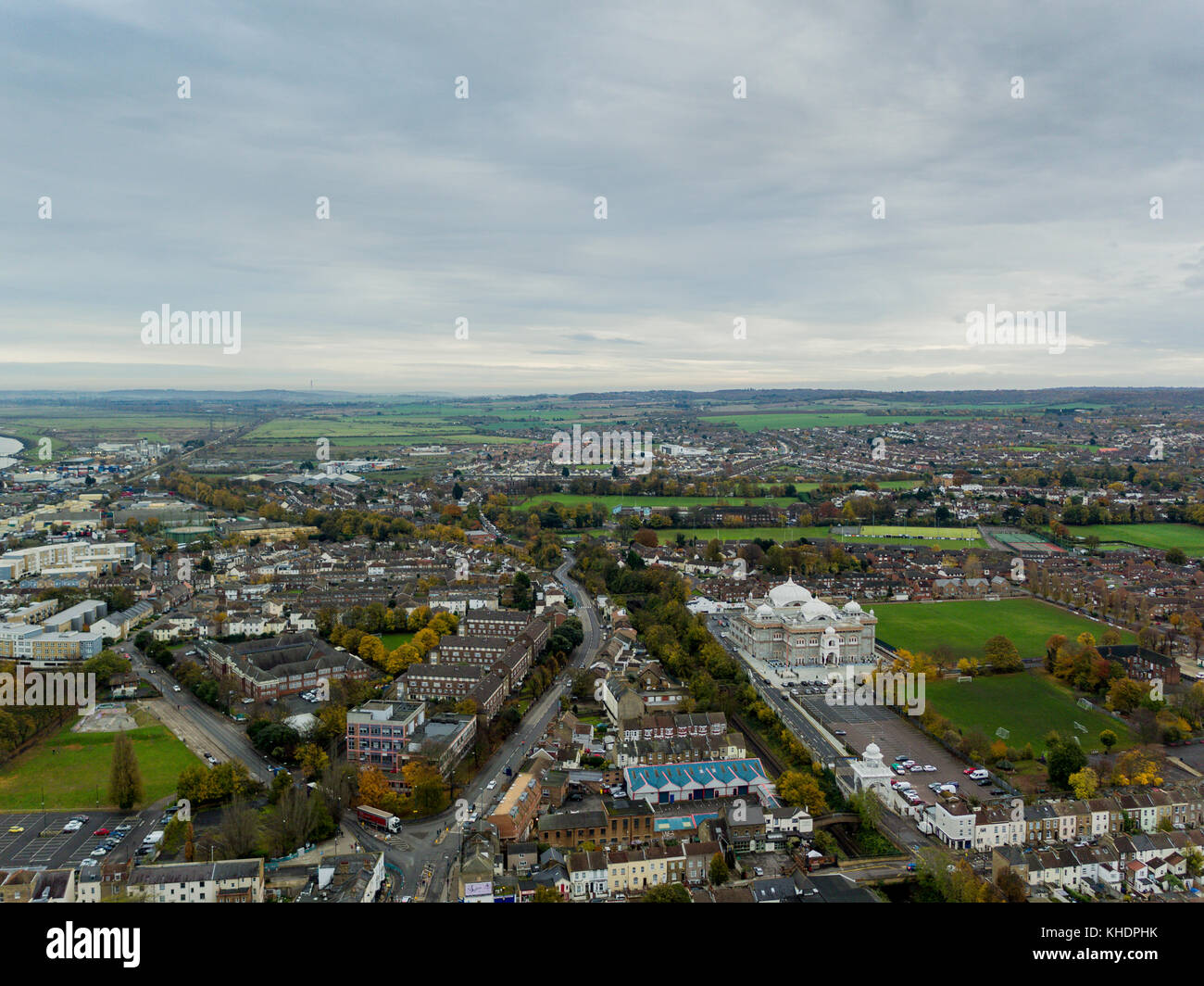 Aerial view of Guru Nanak, Gravesend, Kent, UK Stock Photo - Alamy