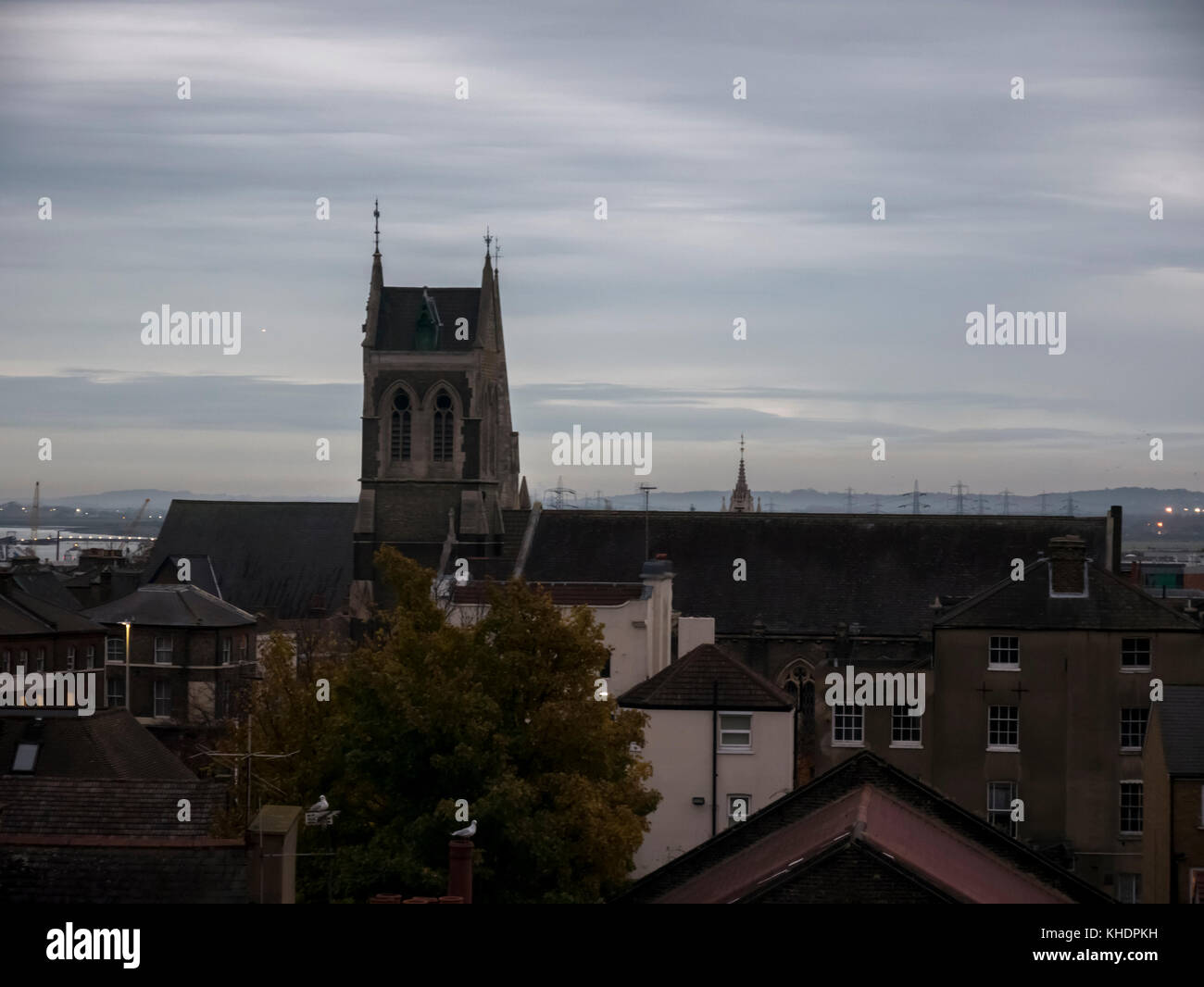 An aerial view of gravesend hi-res stock photography and images - Alamy