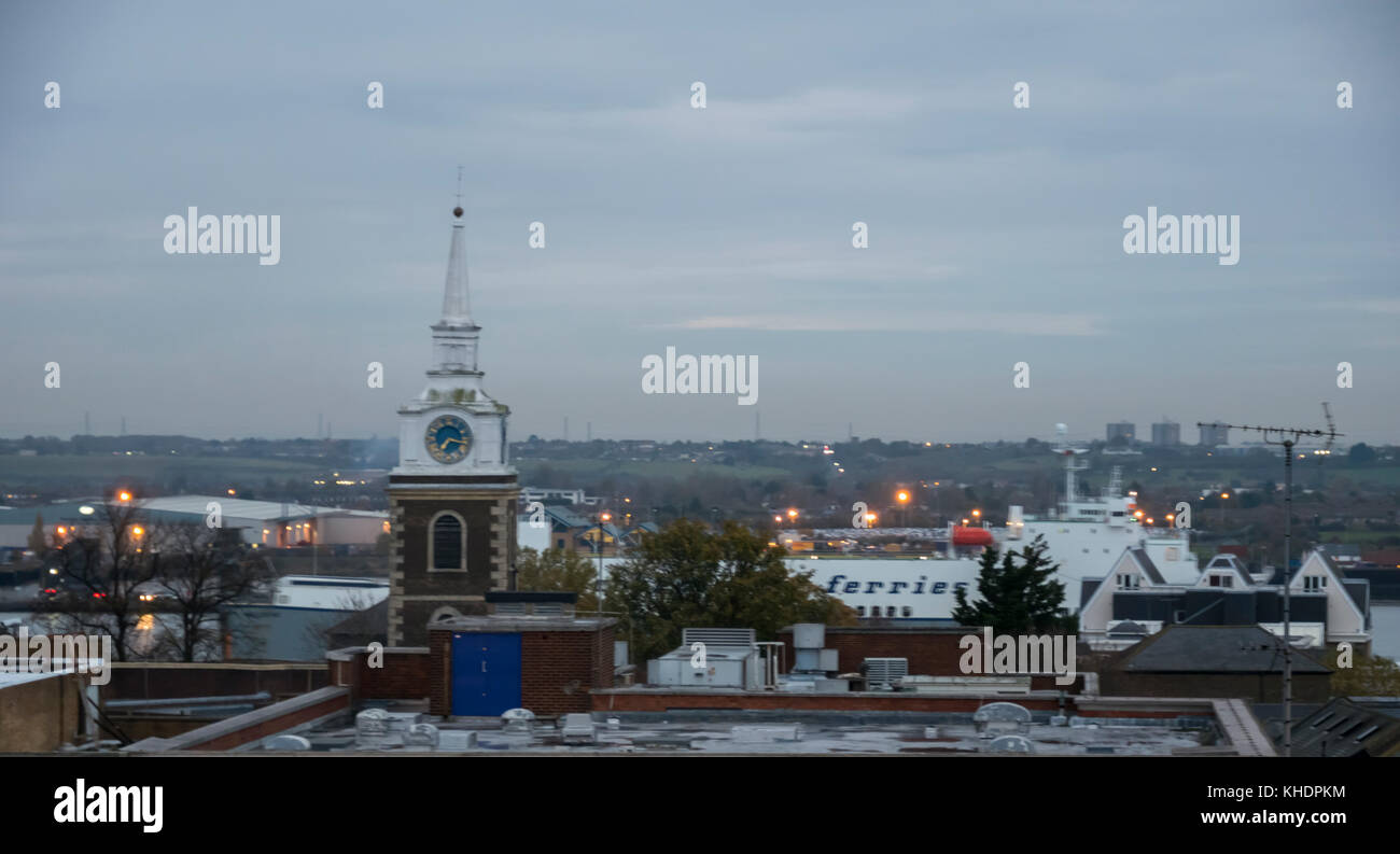 An aerial view of gravesend hi-res stock photography and images - Alamy