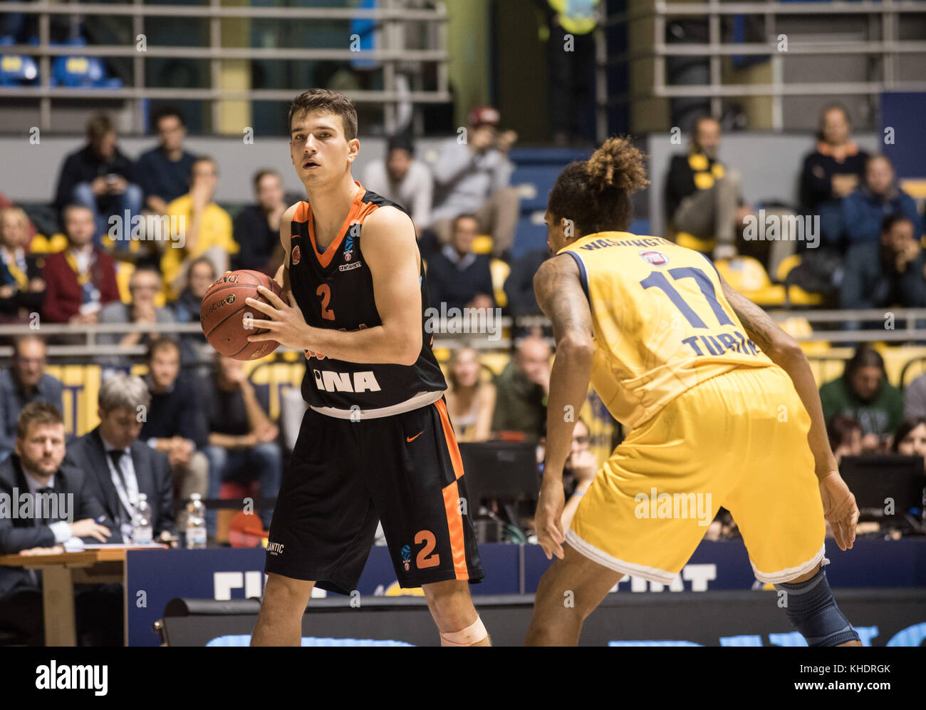 Turin, Italy. 15th Nov, 2017. Roko Ukic (Cedevita Zagreb) during the ...