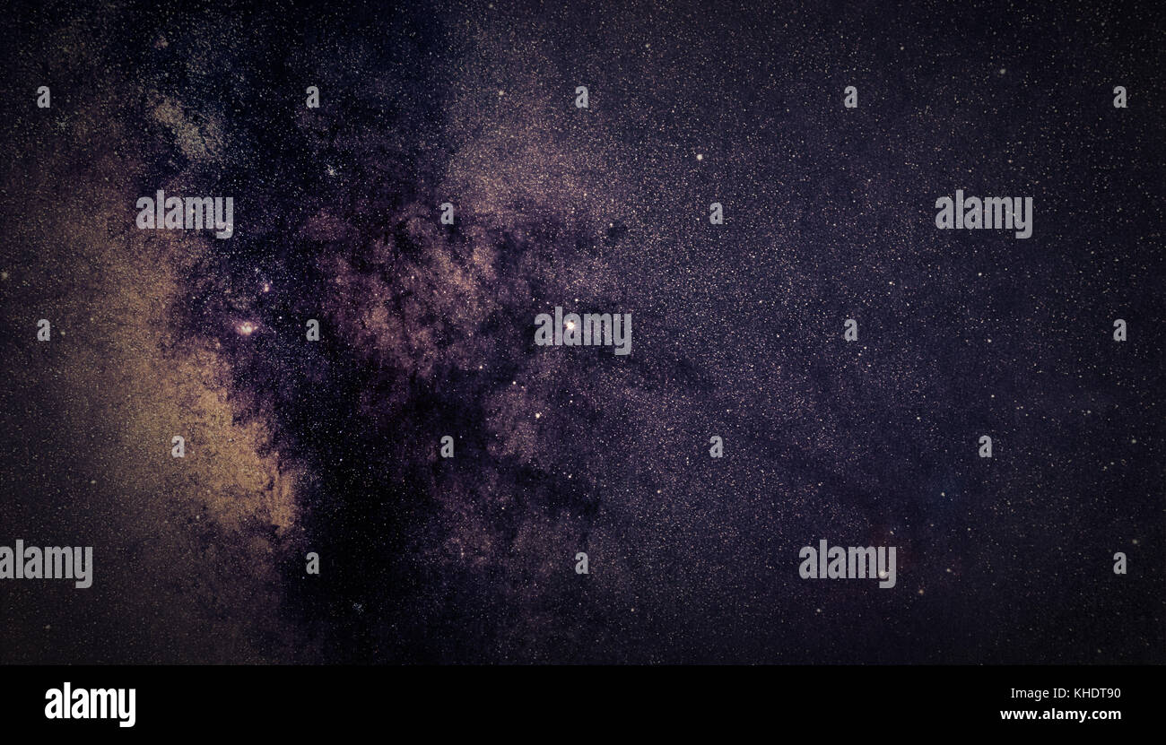 Milky Way Galaxy Background Close-up of Milky way. Long exposure ...