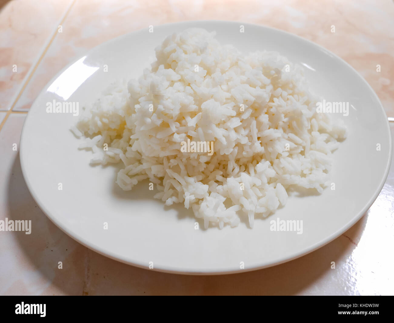White rice plate hi-res stock photography and images - Alamy