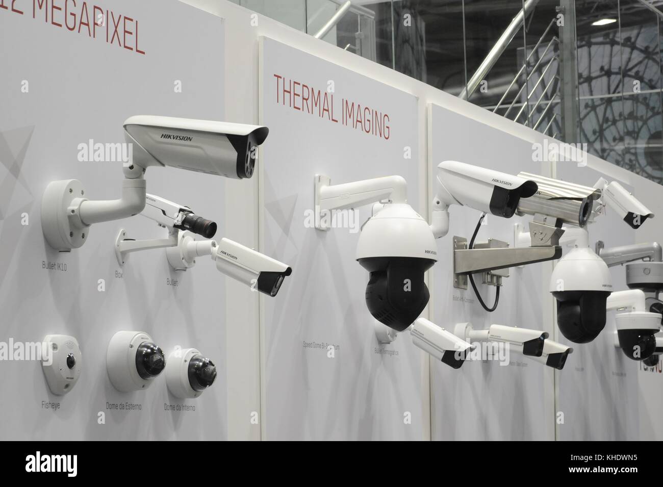 Milan (Italy), fair of security and safety, video surveillance Stock ...