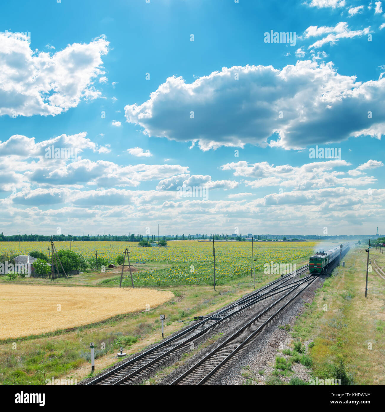 Old train on railroad hi-res stock photography and images - Alamy