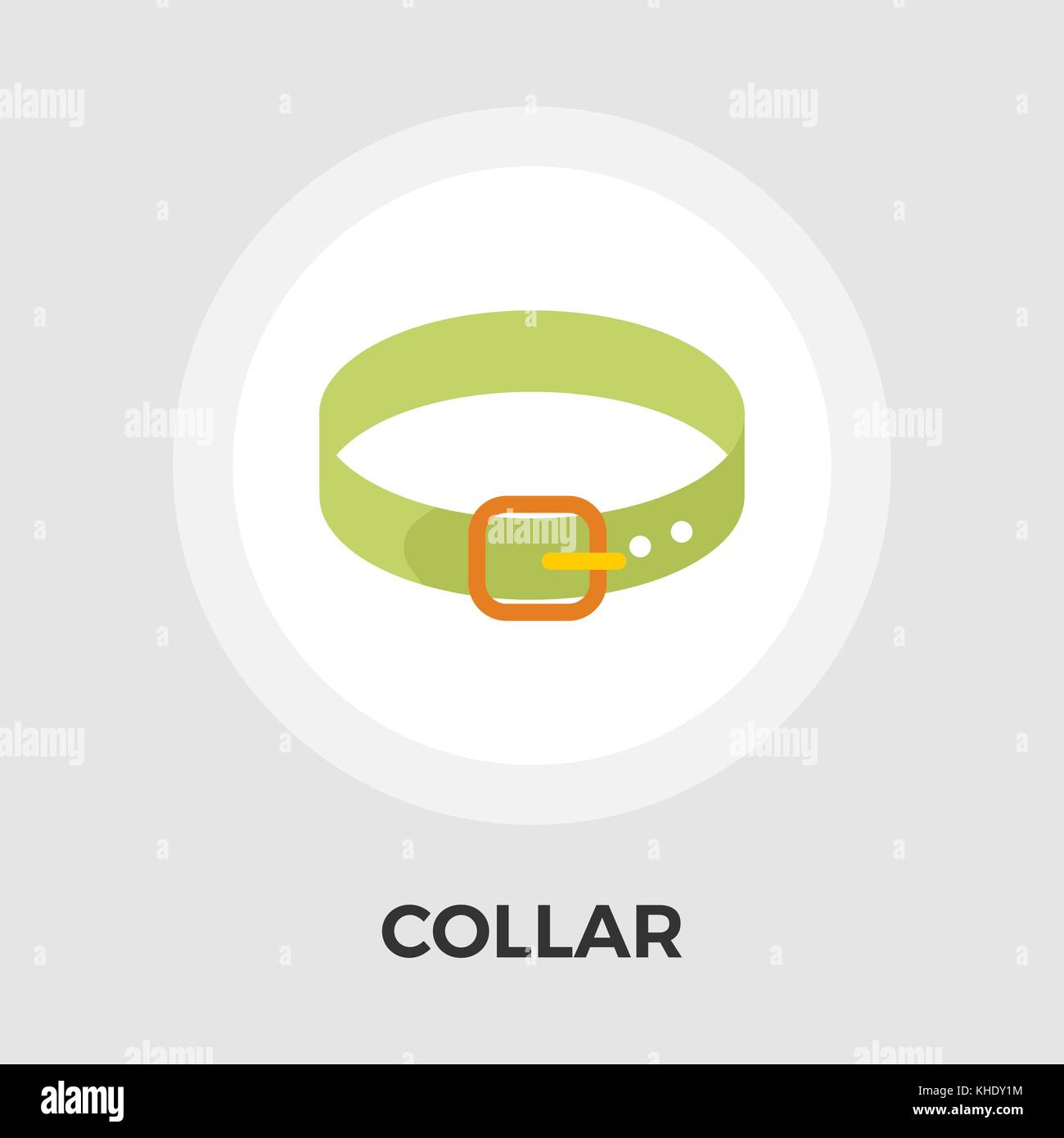 Collar icon vector. Flat icon isolated on the white background ...