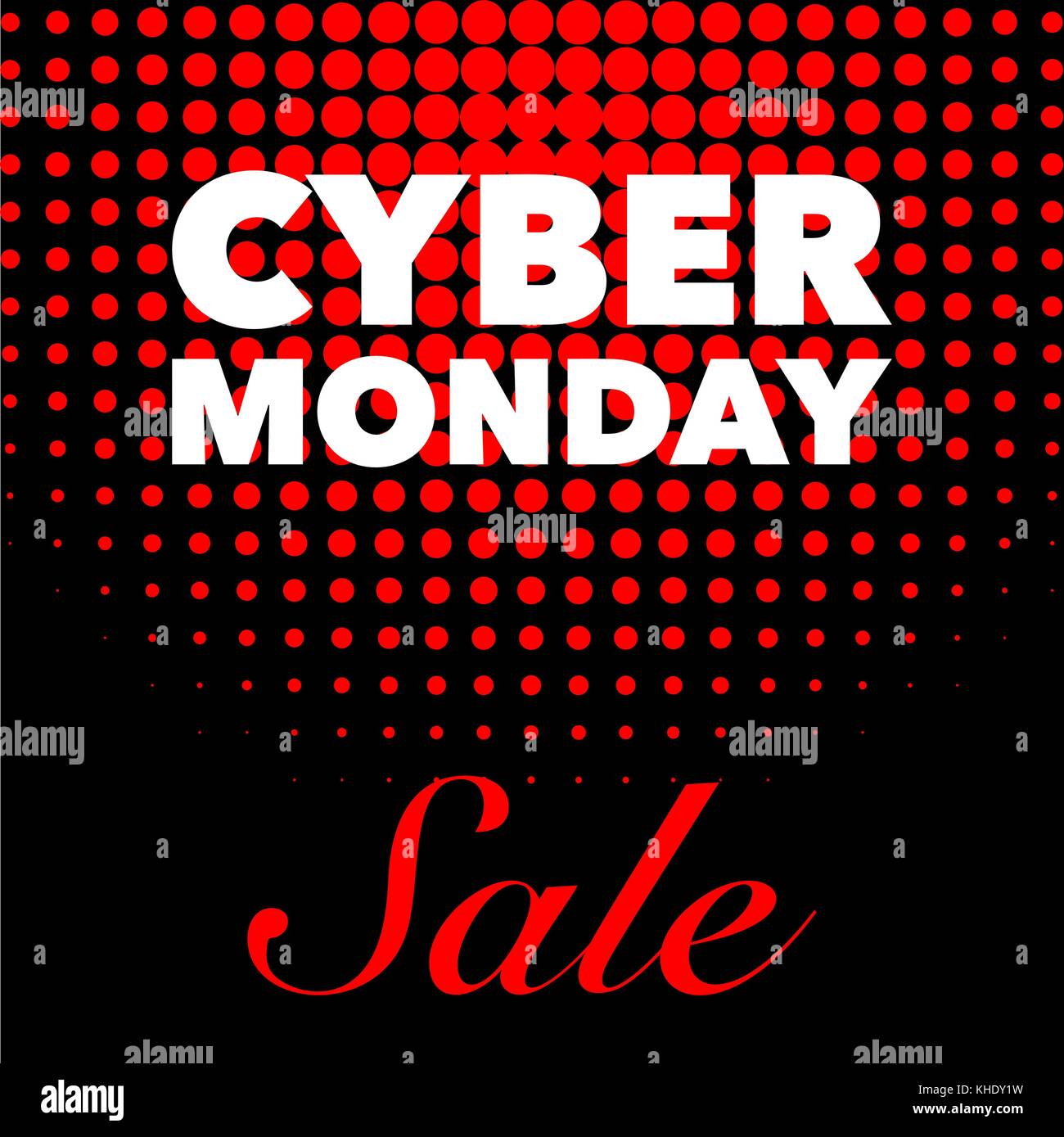 Cyber Monday Advertising Poster Design Vector Template Stock Vector ...