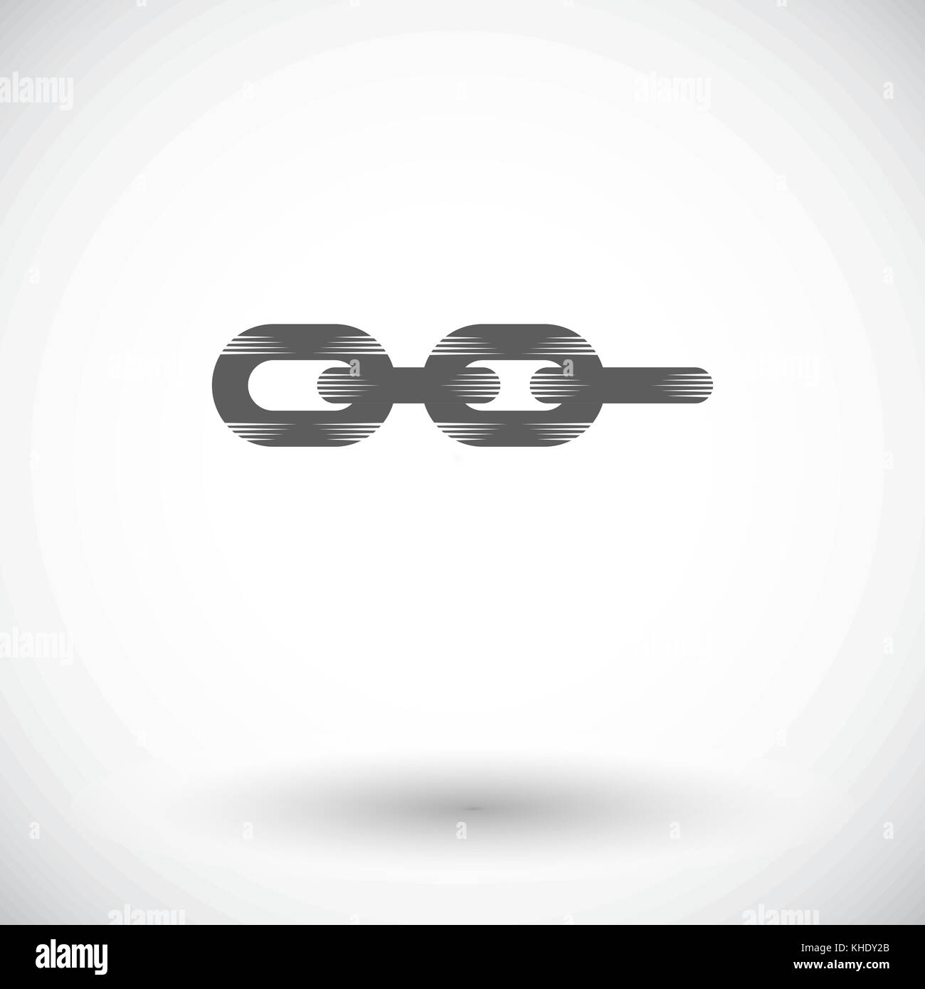 Link. Single flat icon on white background. Vector illustration Stock ...