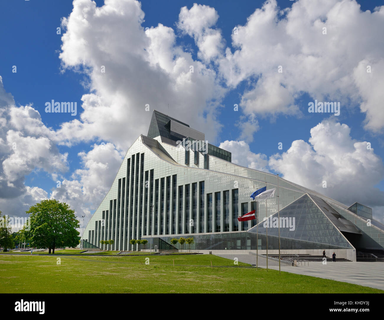 Modern edifice of the Latvian city Riga Stock Photo - Alamy