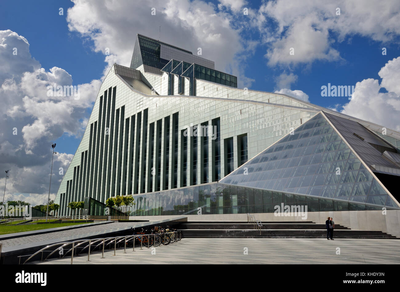 Modern edifice of the Latvian city Riga Stock Photo - Alamy