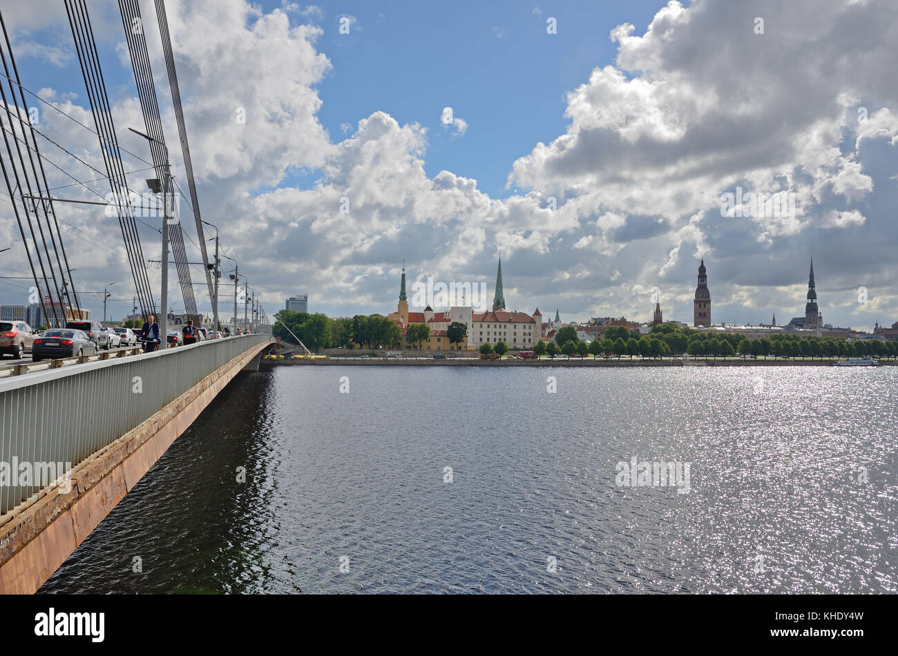 Cityscape of the Latvian capital Riga Stock Photo - Alamy
