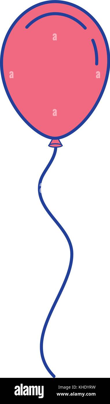 decoration balloon flying with rope Stock Vector Image & Art - Alamy