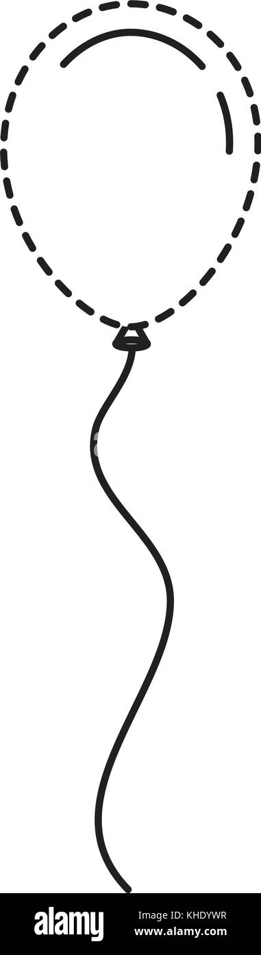 decoration balloon flying with rope Stock Vector Image & Art - Alamy