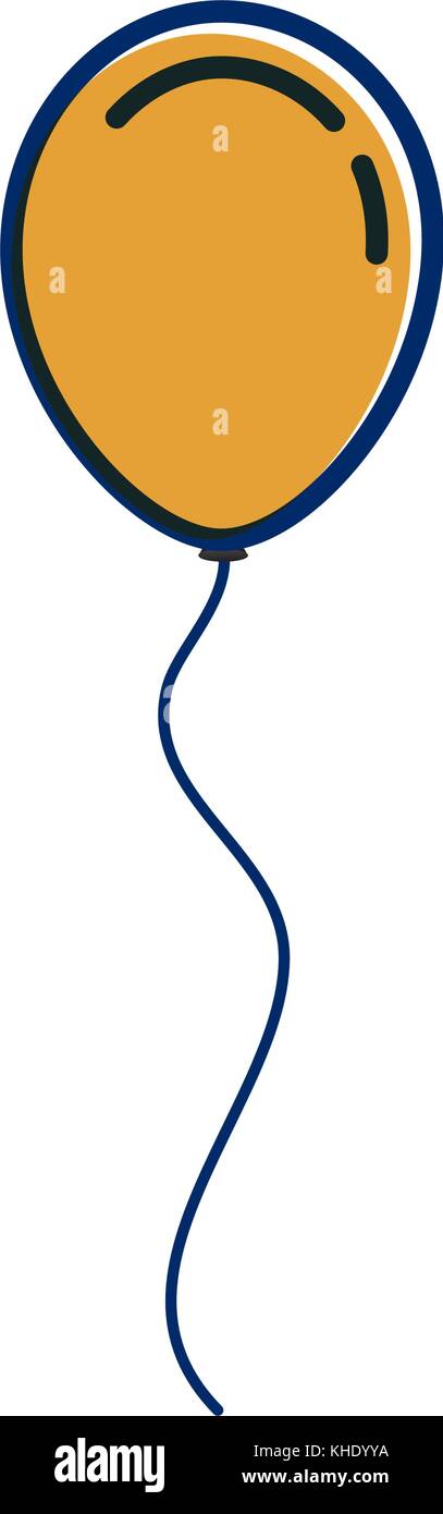 decoration balloon flying with rope Stock Vector Image & Art - Alamy