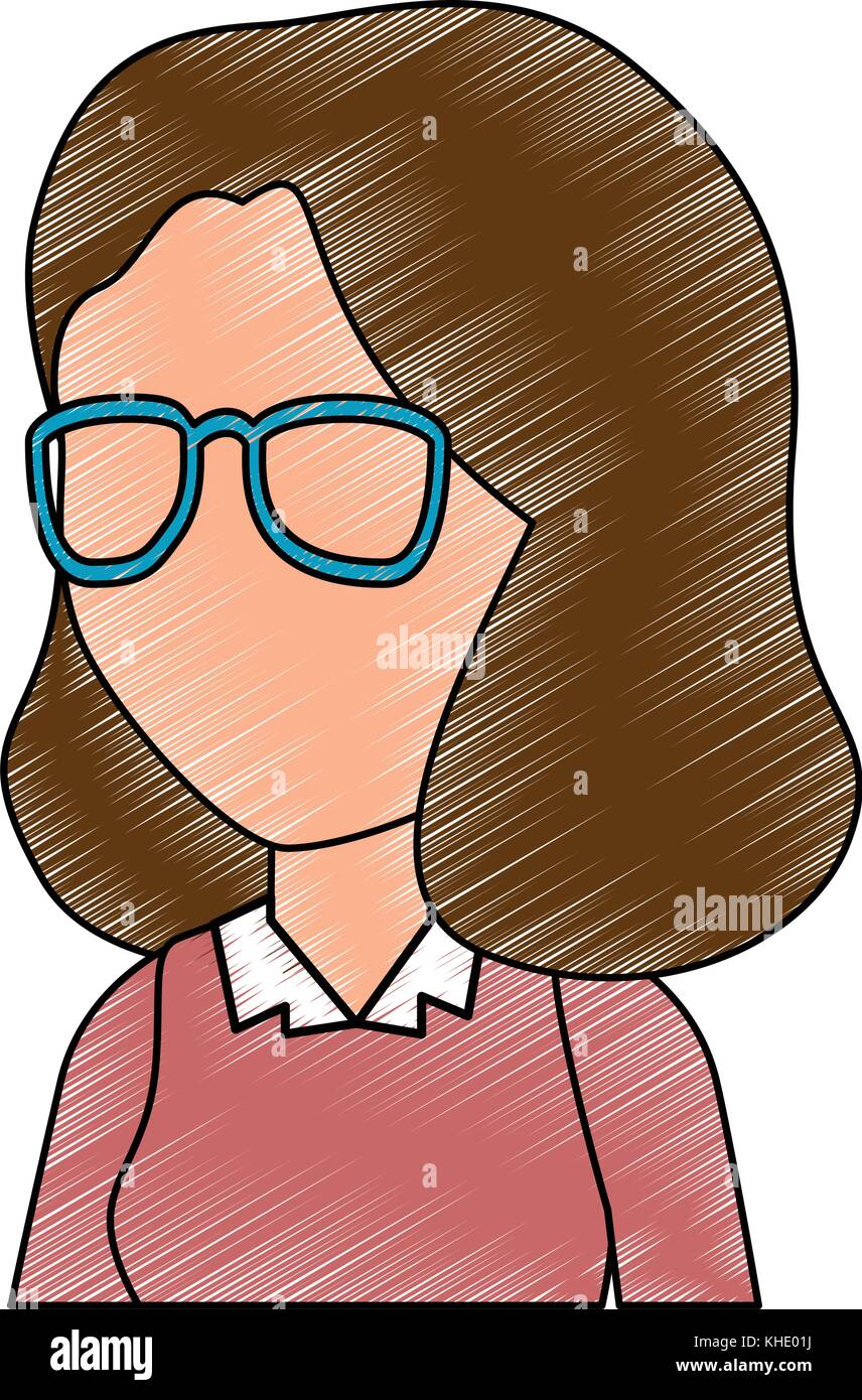 beautiful teacher female avatar character vector illustration design ...
