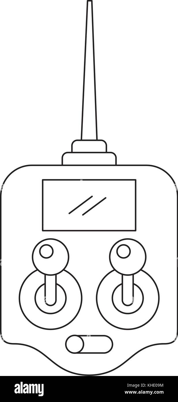 remote control antenna drone technology wireless Stock Vector Image ...