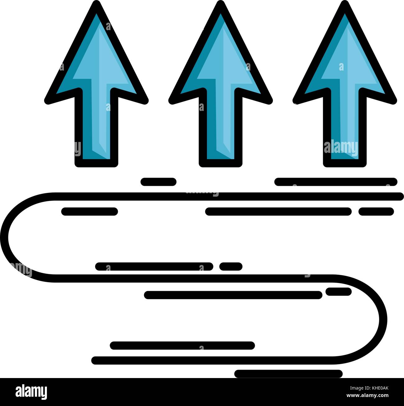 arrows up temperature icon vector illustration design Stock Vector ...