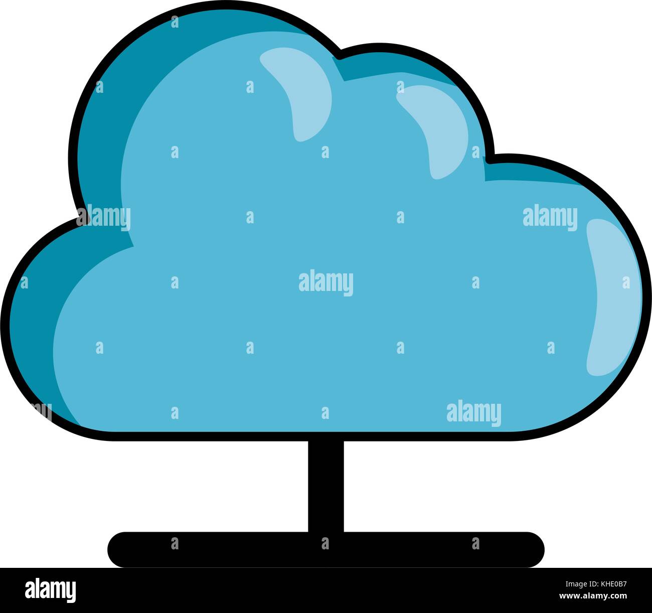 cloud computing isolated icon vector illustration design Stock Vector ...