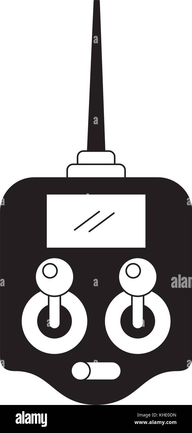 remote control antenna drone technology wireless Stock Vector Image ...