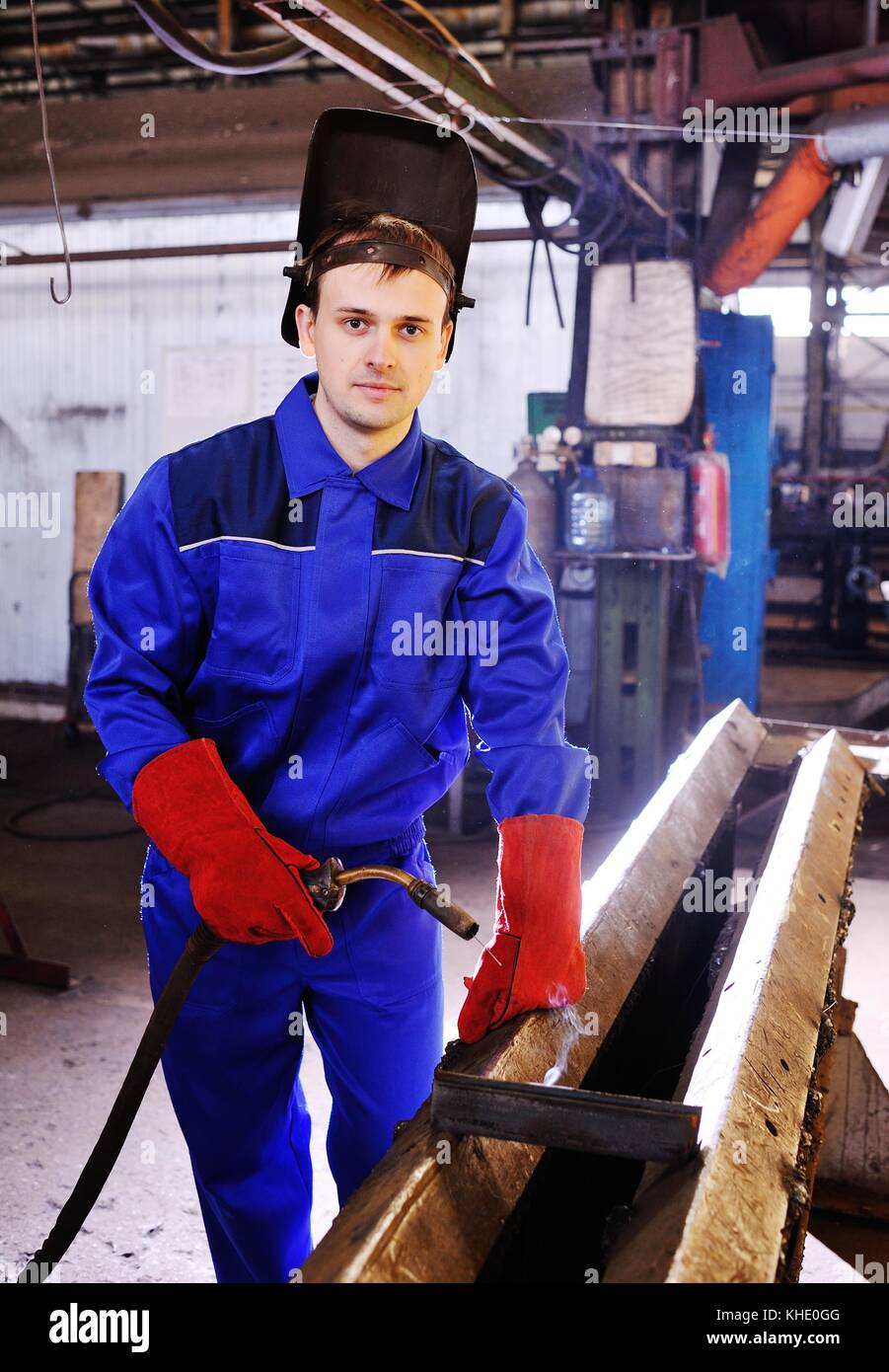 Welder uniform hi-res stock photography and images - Alamy