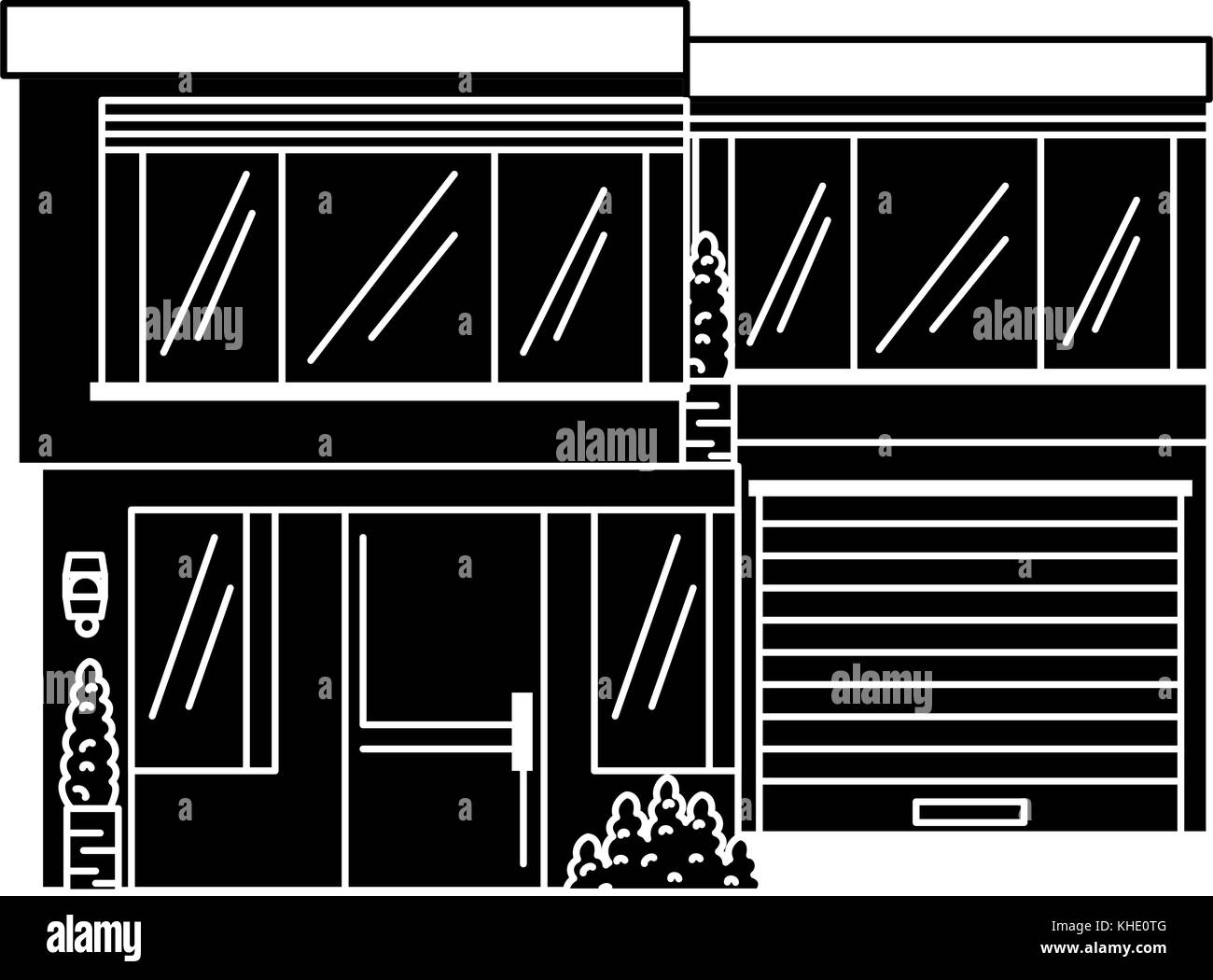 beautiful front of house vector illustration design Stock Vector Image ...