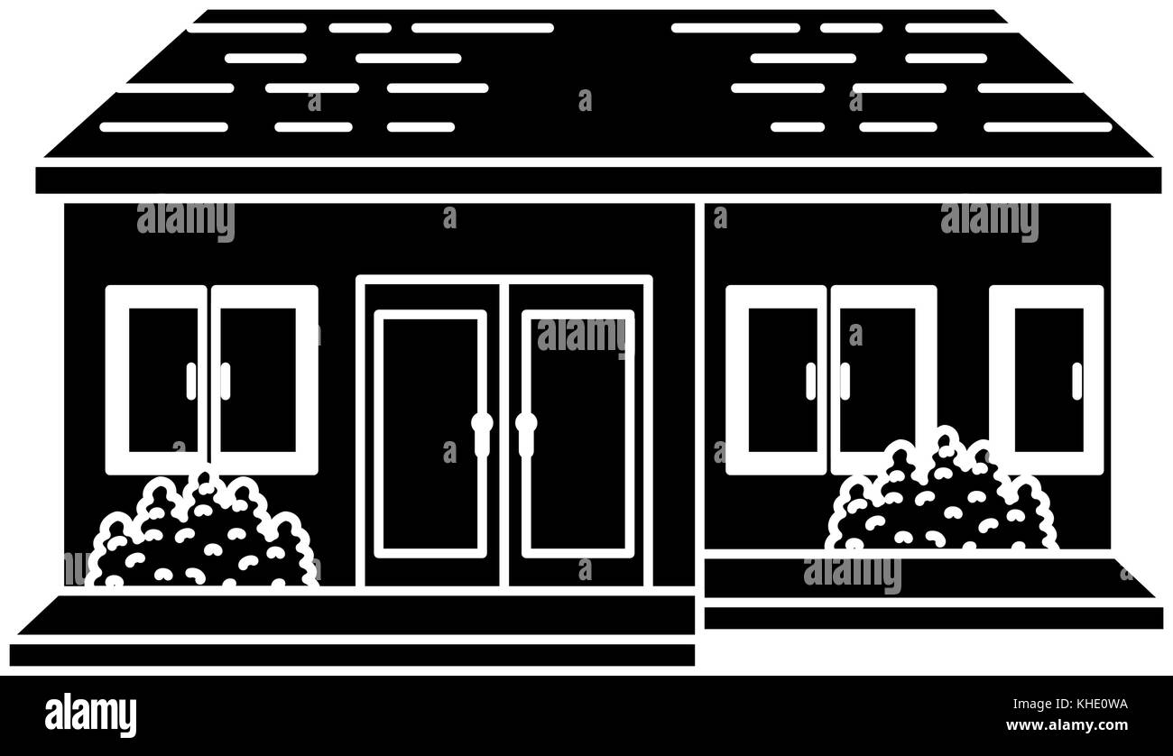 beautiful front of house vector illustration design Stock Vector Image ...