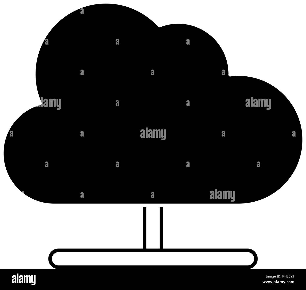 cloud computing isolated icon vector illustration design Stock Vector ...